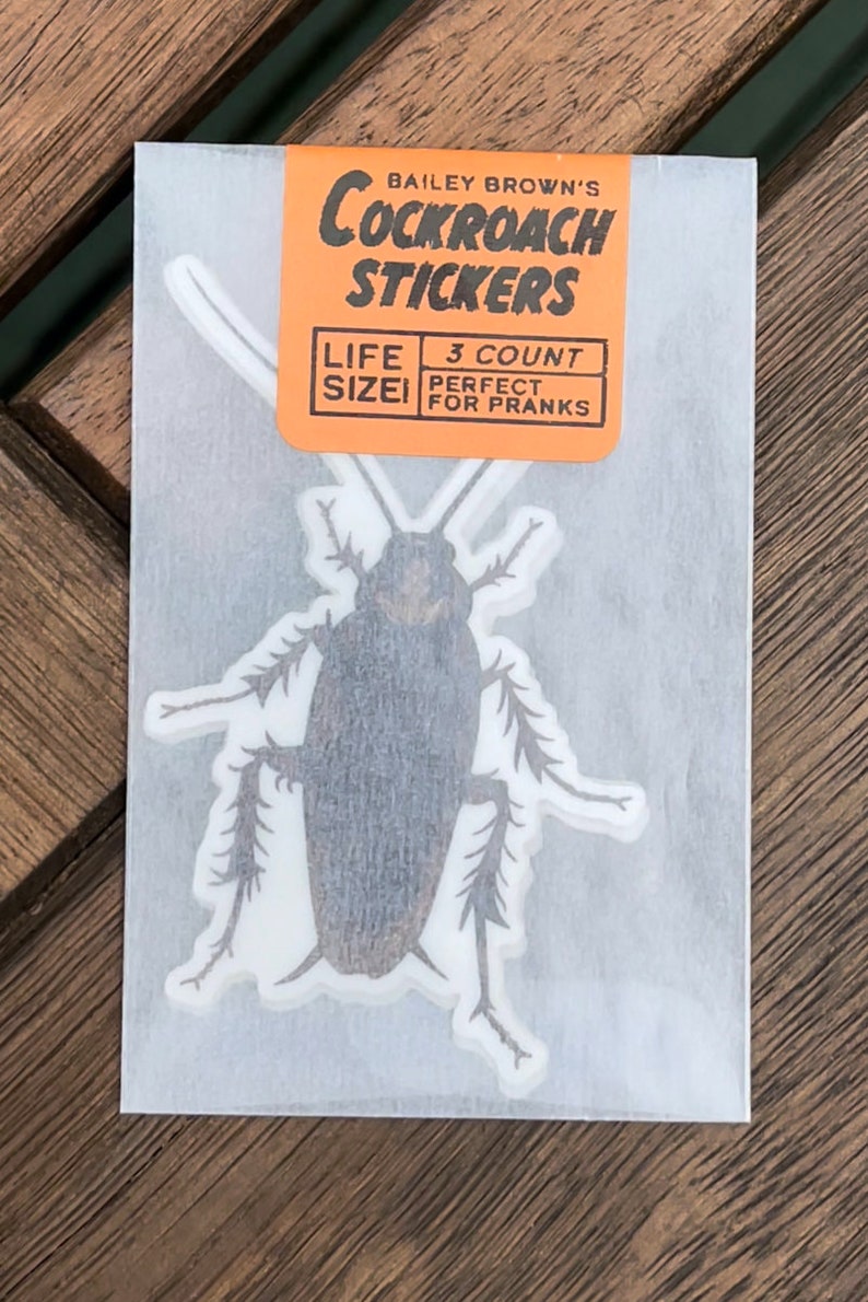 Cockroach Clear Sticker Pack | Life-sized | 3 Pack - Etsy