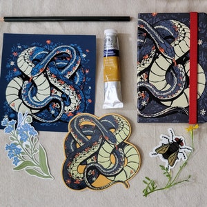 Garter Snake Sticker - Etsy