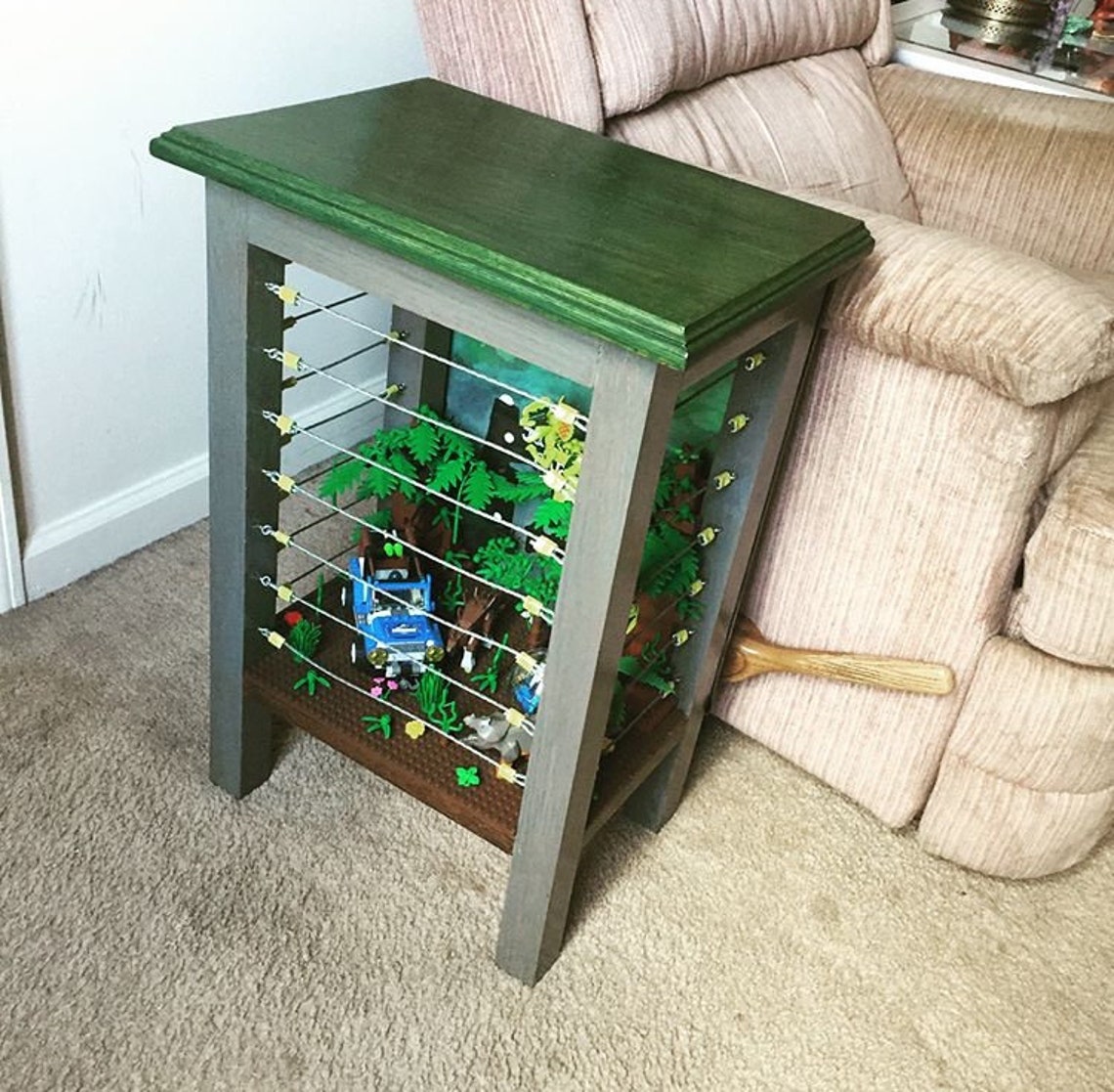 Lego Jurassic Park End Table - Etsy