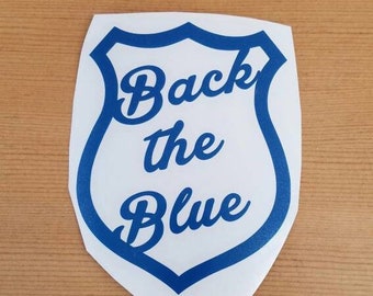 Police Thin Blue Line American Flag Vinyl Decal Sticker Car Truck ...