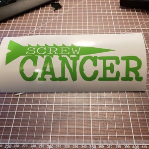 Screw Cancer Decals 2-pack - Etsy
