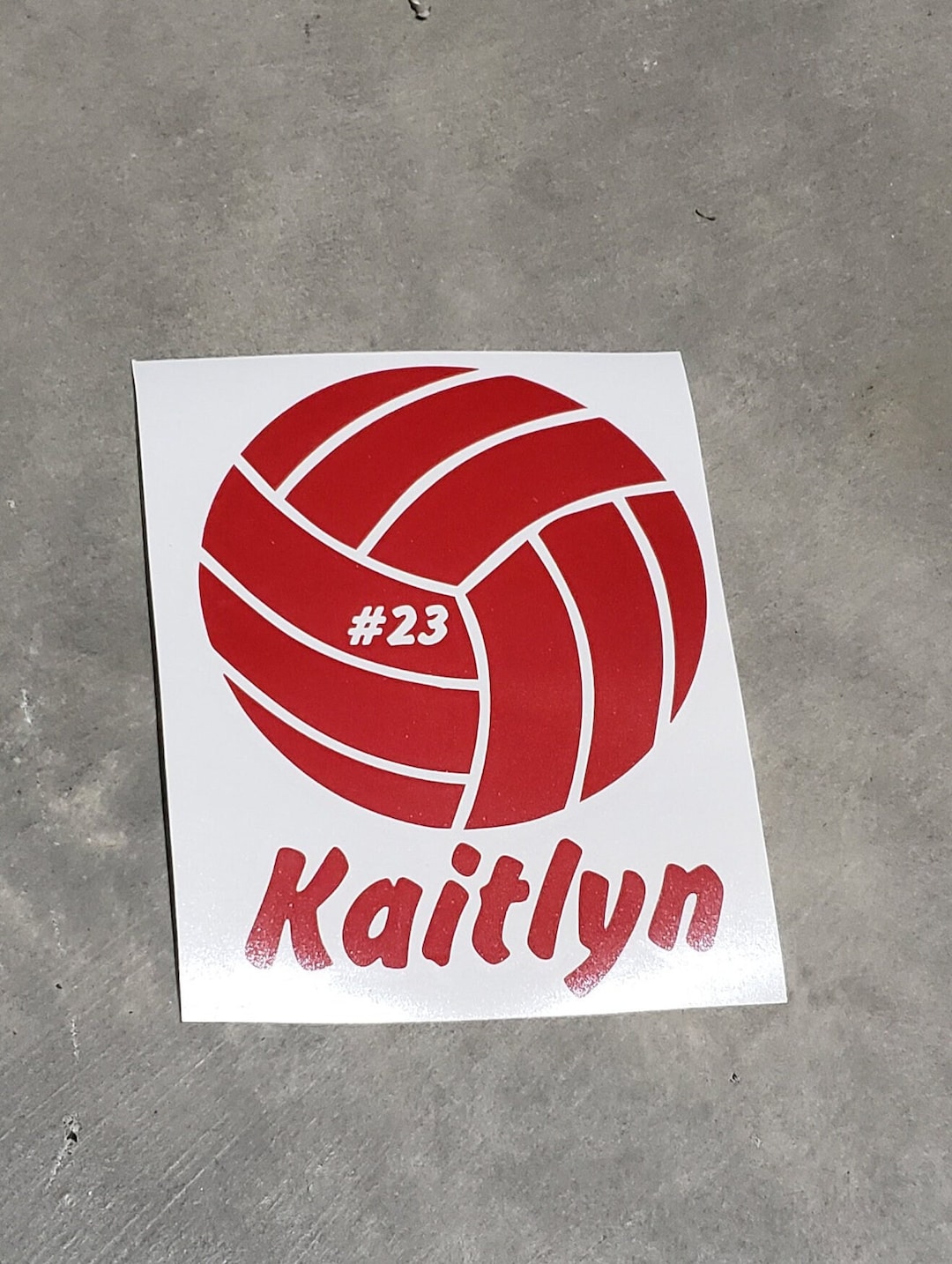 Volleyball Player Car Decal- Support Your Kid! - Etsy