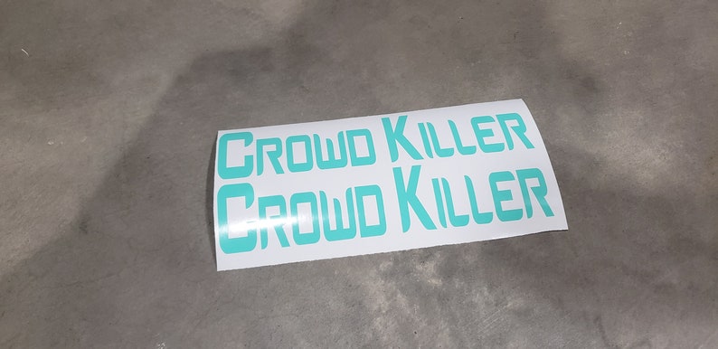 2-pack Crowd Killer Car Decal - Etsy