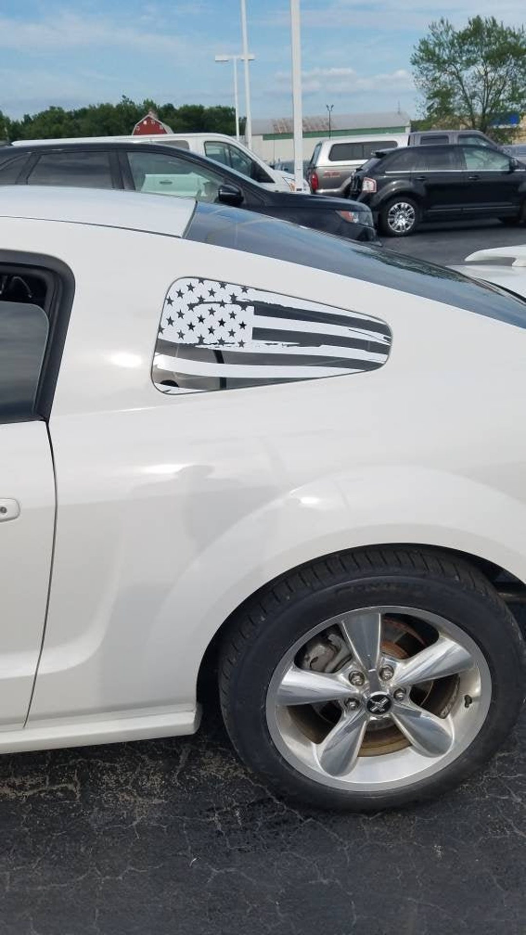 2010-2014 Mustang Flag Decal for the Rear Quarter Windows! - Etsy