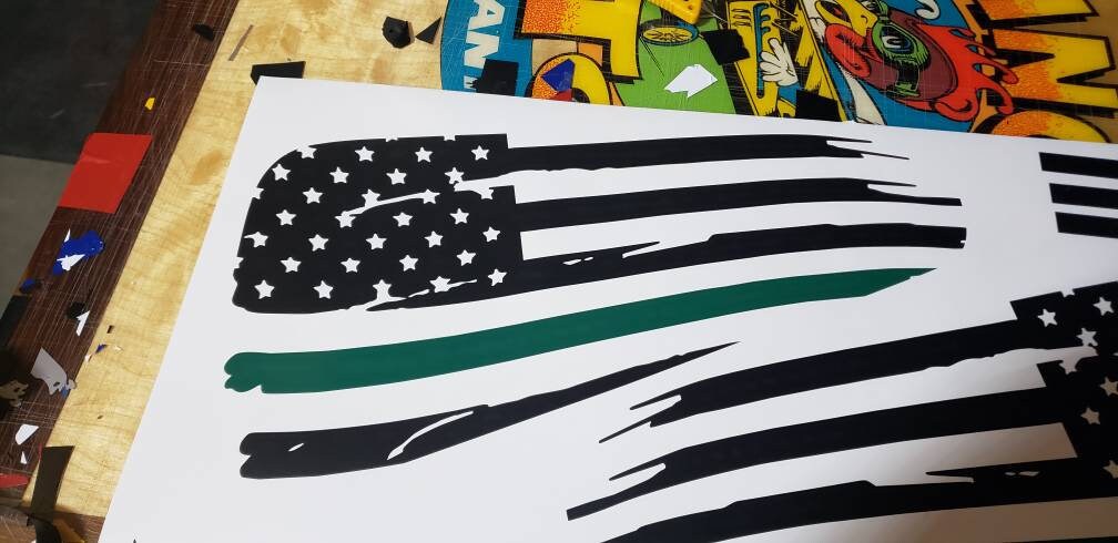 2010-2014 Mustang flag decal for the rear quarter windows | Etsy