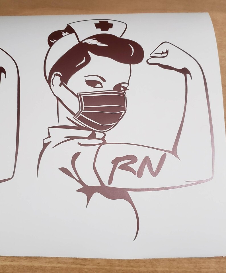 Nurse Strong With Mask Decal 2-pack - Etsy