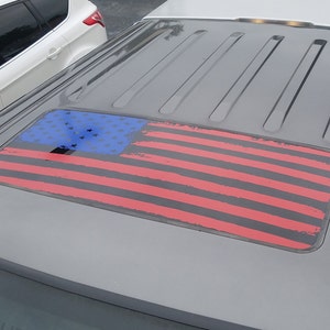 Tattered Flag Moonroof Decal! HUGE Vinyl Decal! Custom Size or Design ...