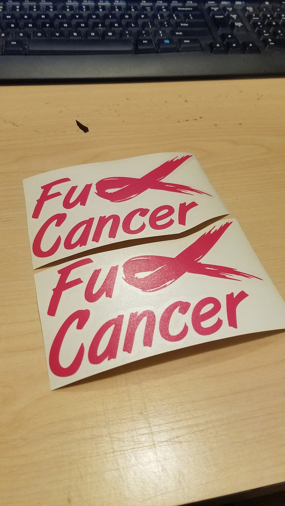 Fuck Cancer Decals 2-pack - Etsy