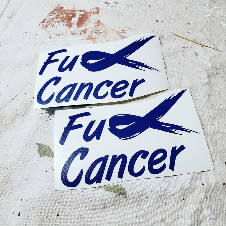 Fuck Cancer Decals 2-pack - Etsy