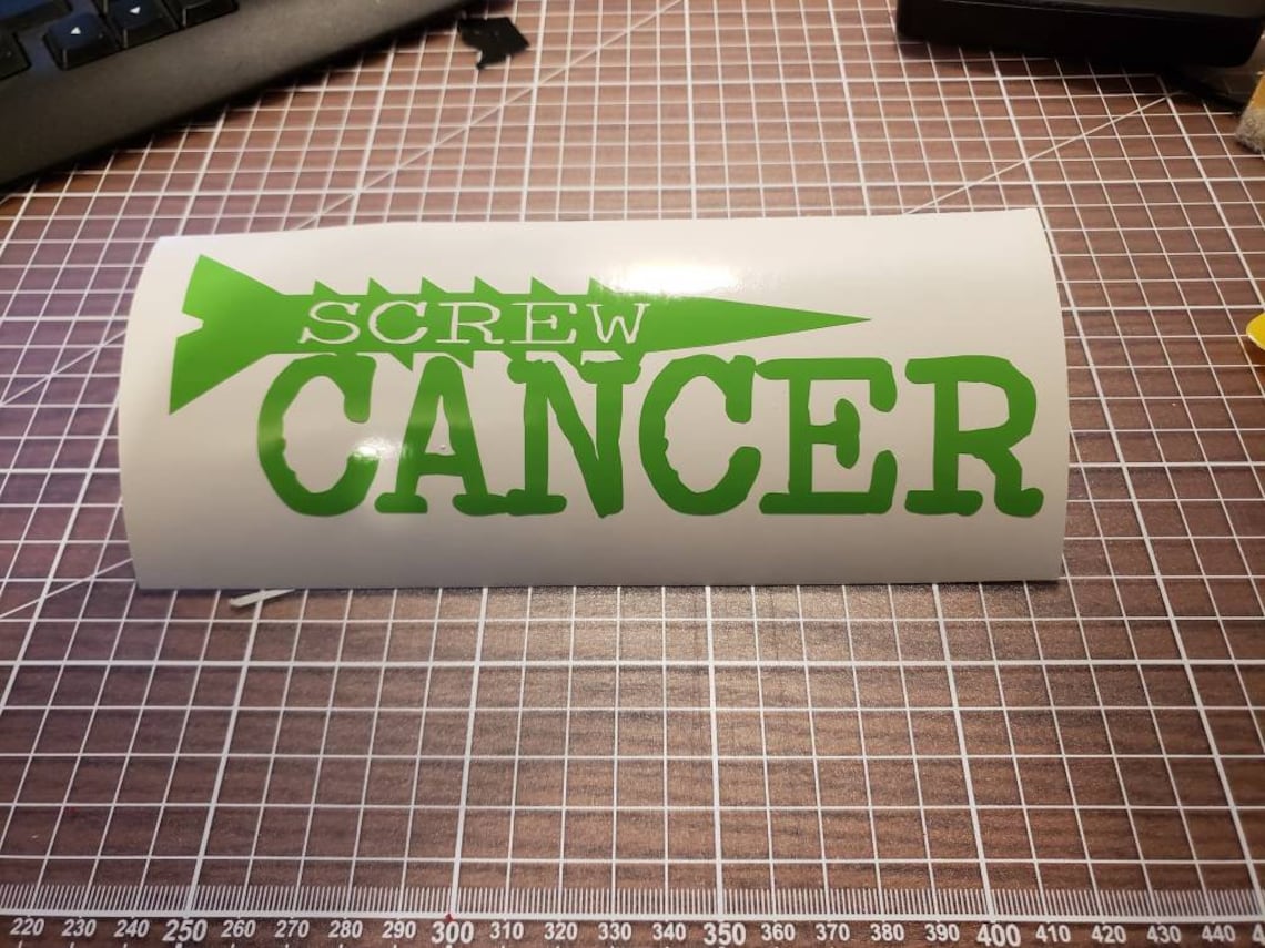 Screw Cancer Decals 2-pack - Etsy