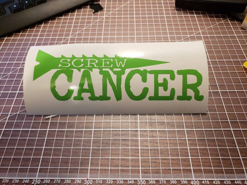 Screw Cancer Decals 2-pack - Etsy