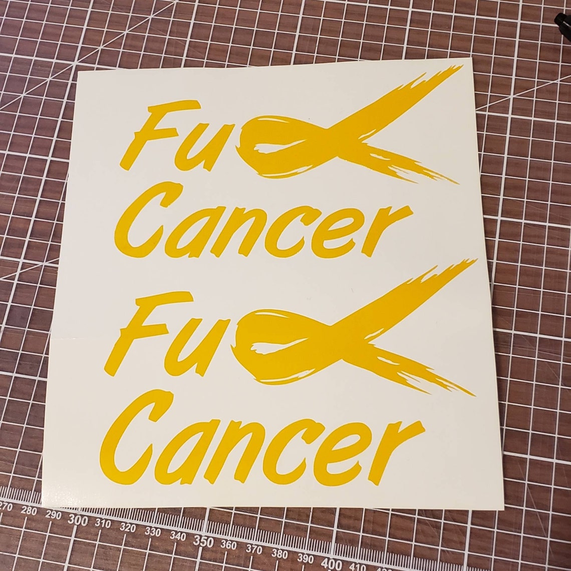 Fuck Cancer Decals 2-pack | Etsy