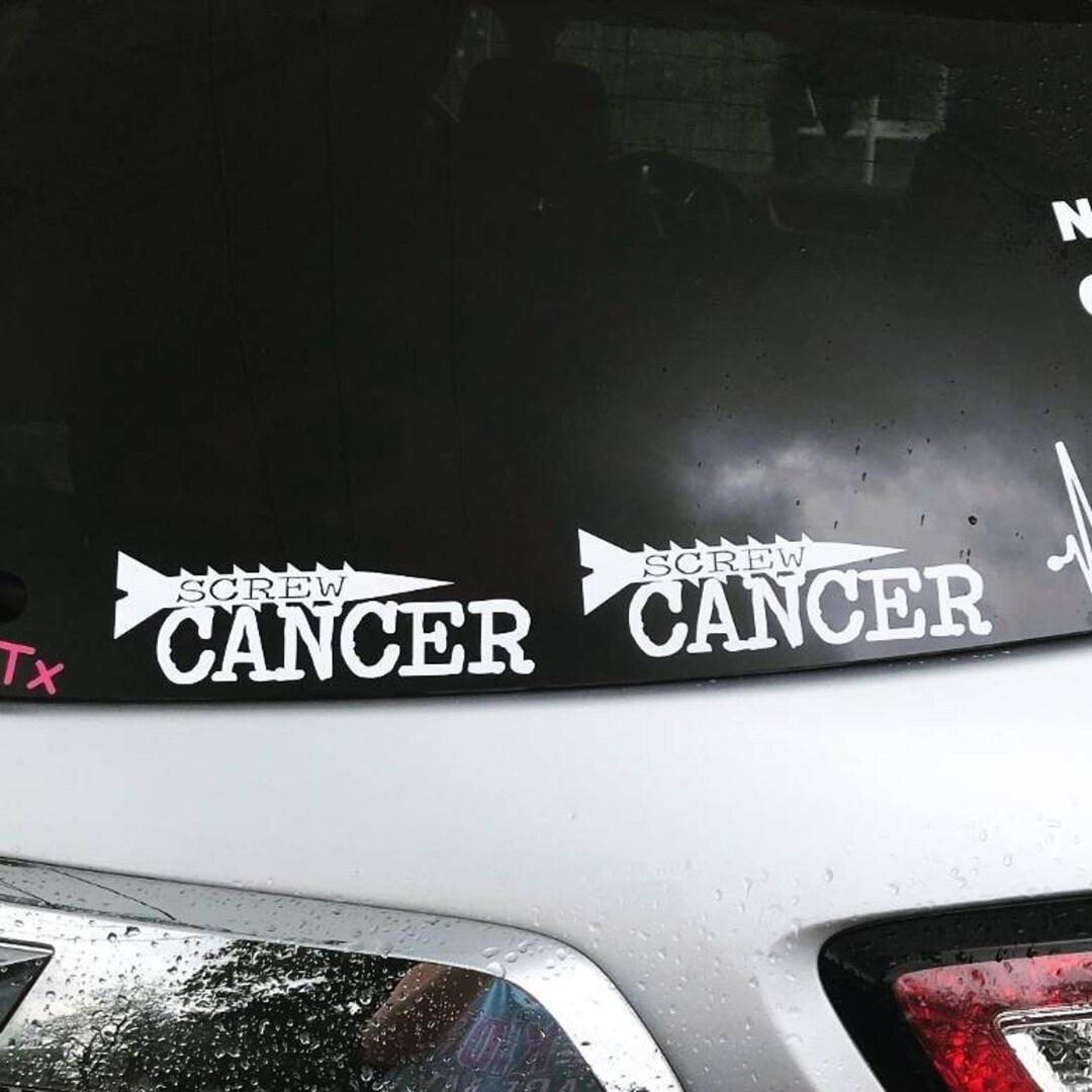 Screw Cancer Decals 2-pack - Etsy