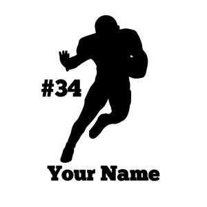 Football Player or Helmet Decal- Support Your Kid! - Etsy