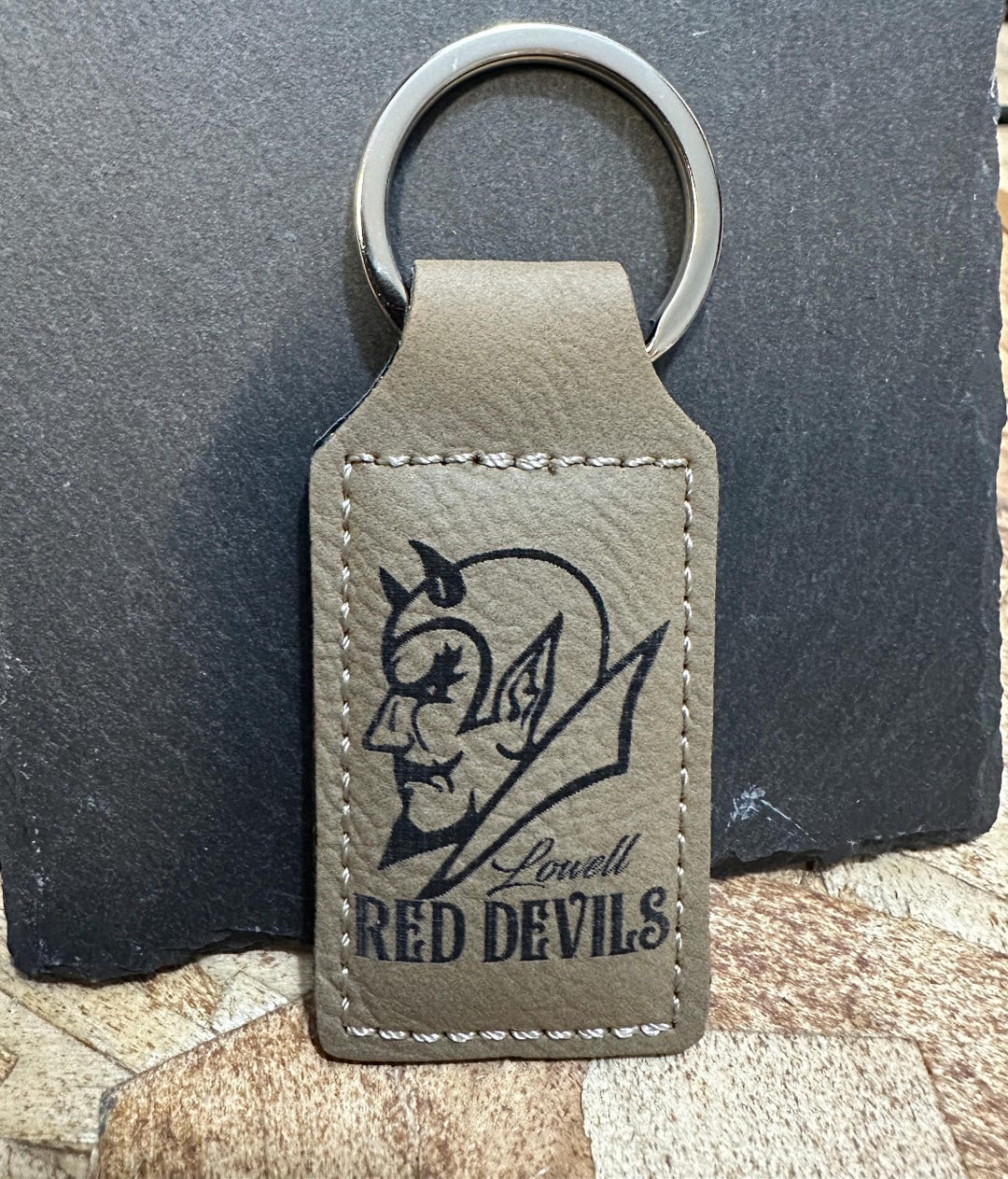 Laser Engraved Leather Keychain With Your Choice of Image! - Etsy