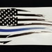 Tattered Flag Decal....thin Blue Line or Thin Red Line Flag - Etsy
