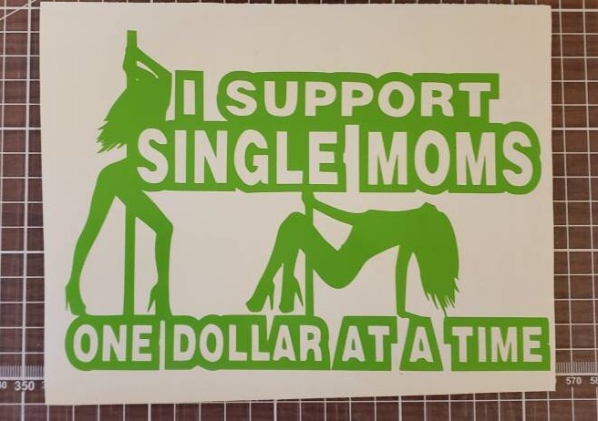 I Support Single Moms Decal Etsy