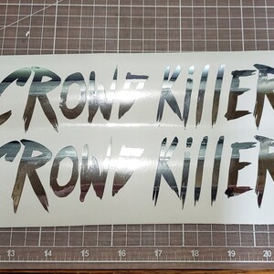2-pack Crowd Killer Car Decal - Etsy