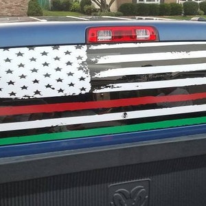 Tattered Flag Moonroof Decal! HUGE Vinyl Decal! Custom Size or Design ...