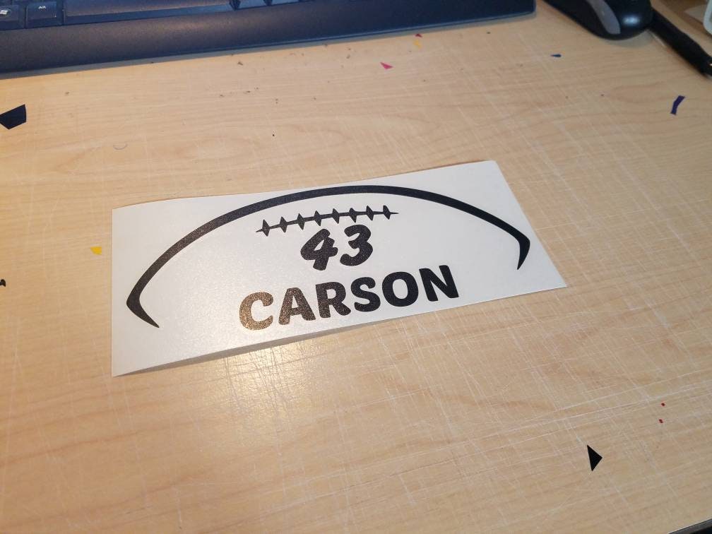 Football Player or Helmet Decal- Support Your Kid! - Etsy