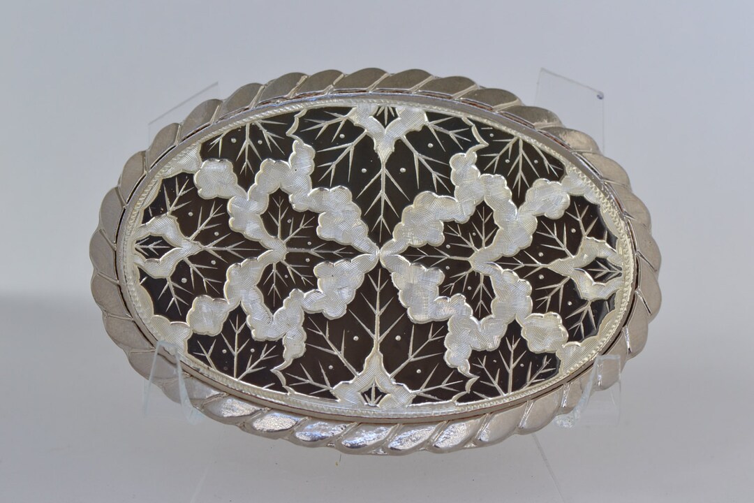 On Sale! Vintage Western Leaf Design Belt Buckle #56 Perfectly Gifted ...