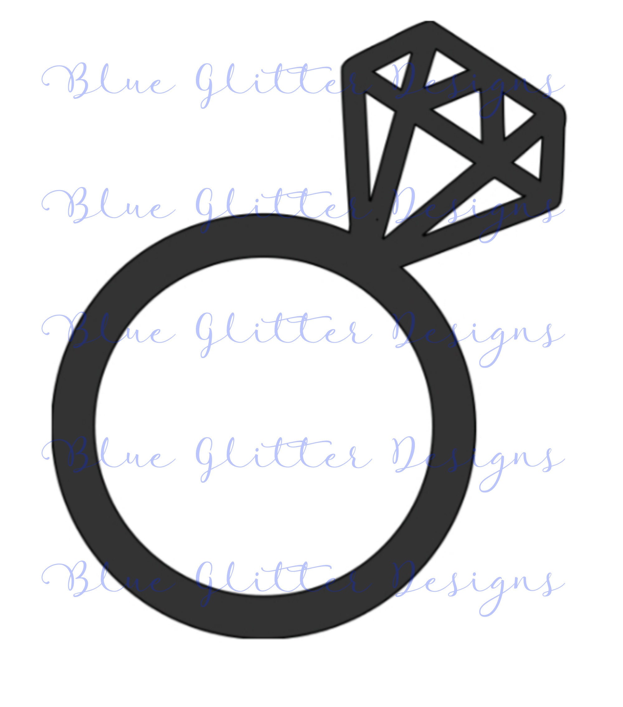 Digital Download File Wedding Engagement Ring SVG DXFPNG | Etsy