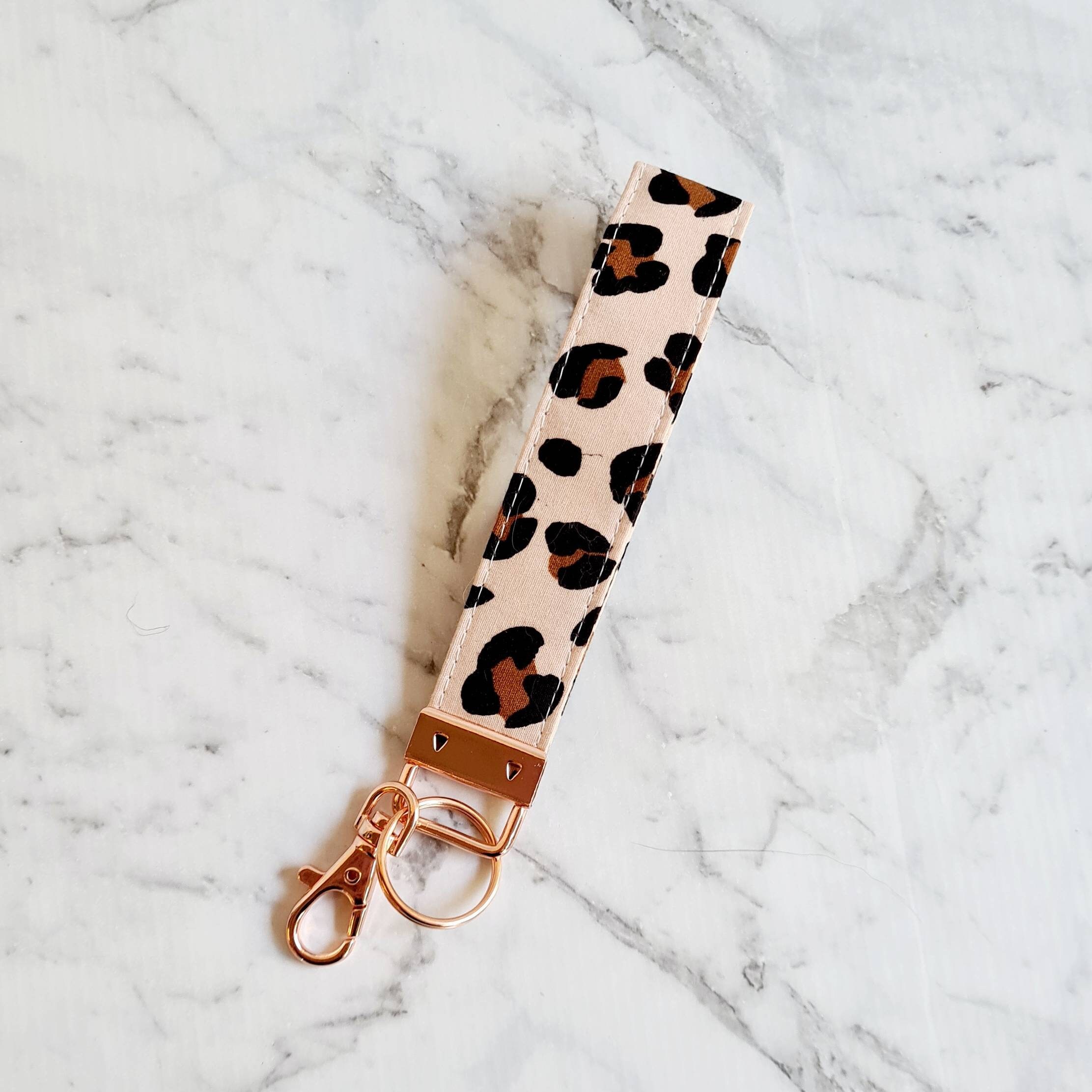 Leopard Print Lanyard/leopard Print Key Fob/leopard - Etsy Australia