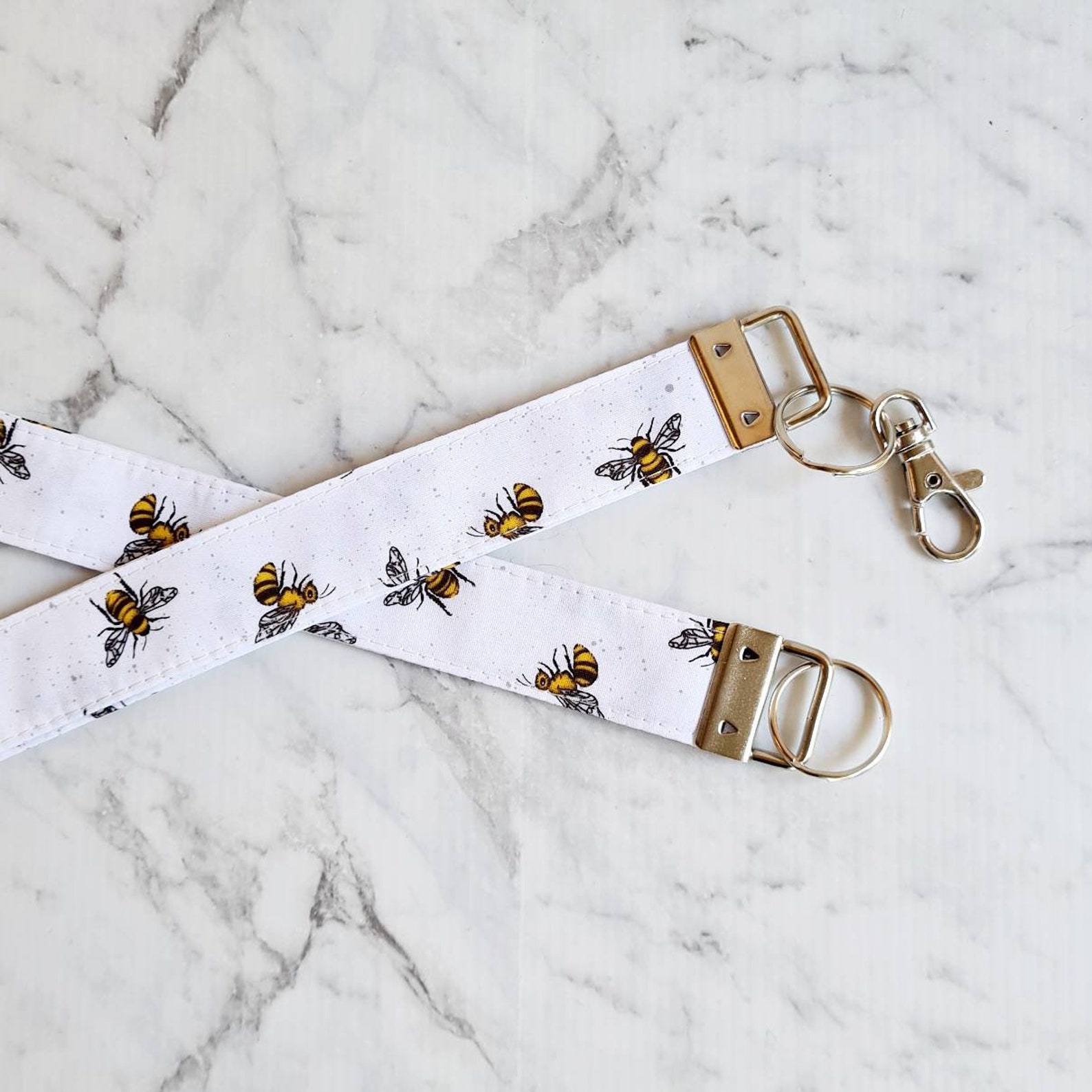 Bee Lanyard/honey Bees Lanyard/bee Key Fob/honey Bees Key - Etsy Australia