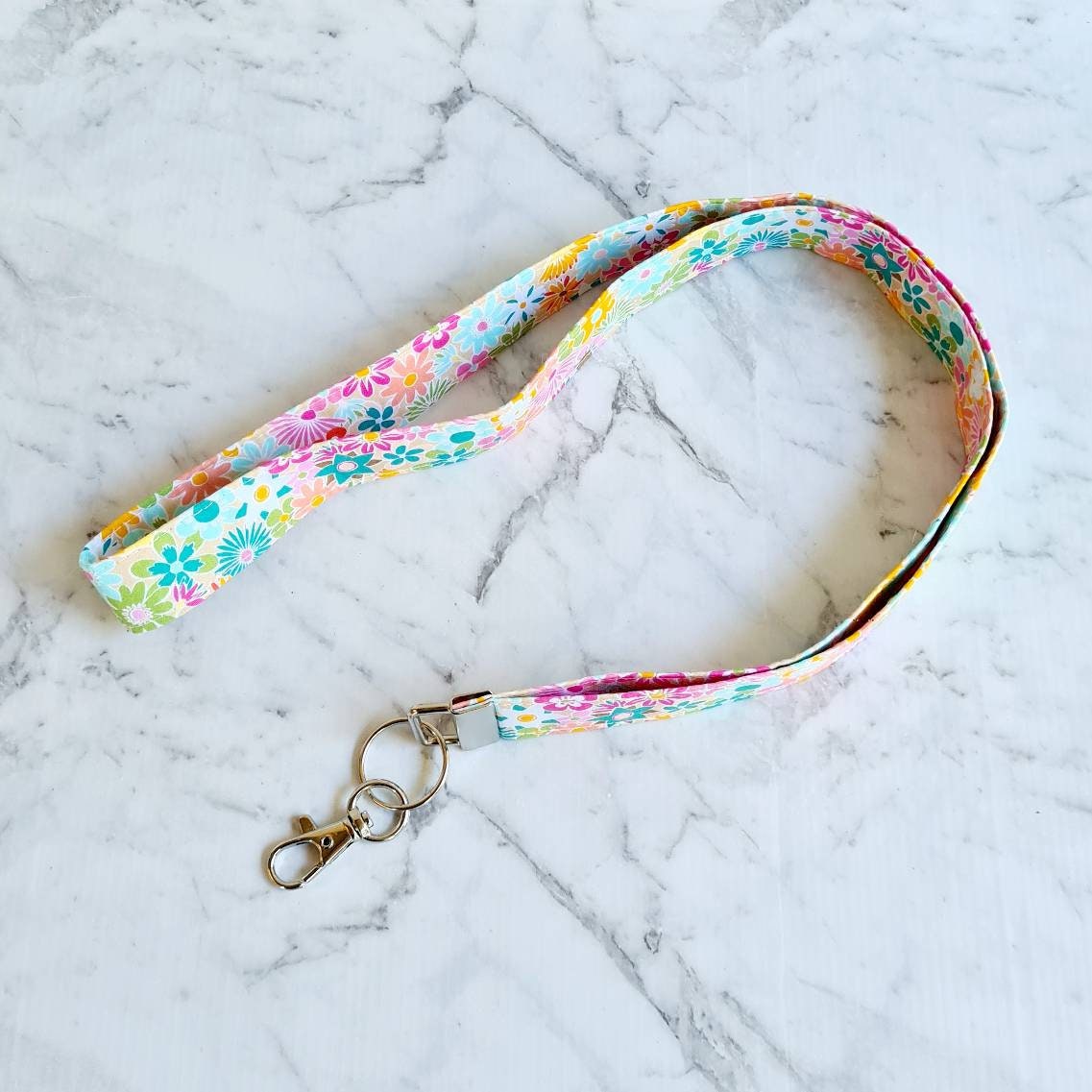 Floral Lanyard/flower Lanyard/lanyard Keychain/mint Green - Etsy