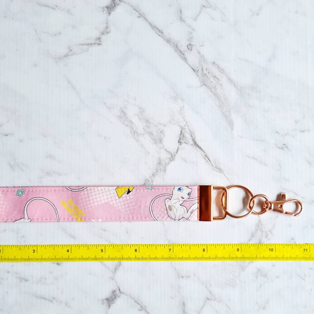 Mew Key Fob/mew Wristlet/pokémon Wristlet/keychain for | Etsy