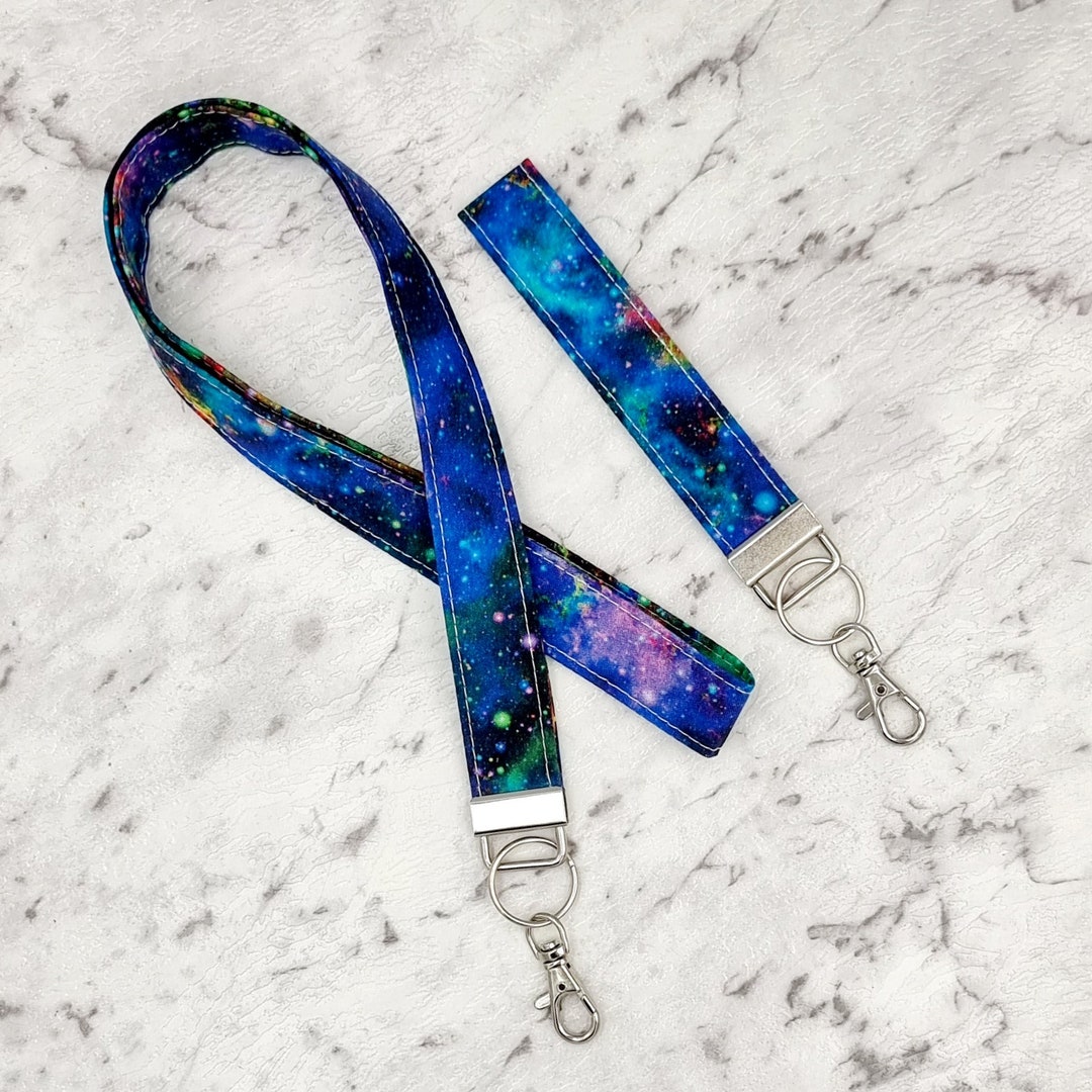 Galaxy Lanyard/constellation Lanyard/cosmic Keychain/cosmic - Etsy