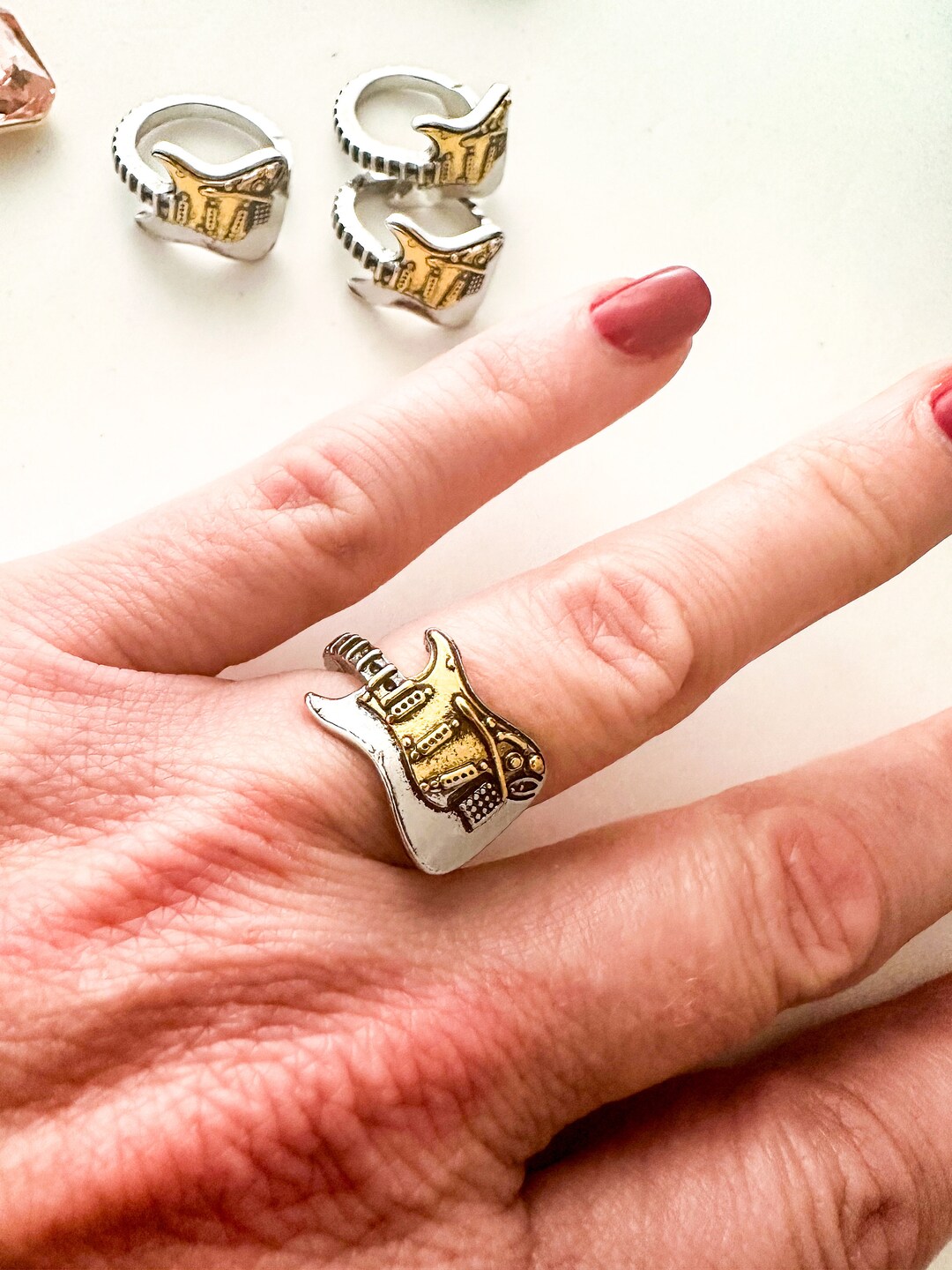 Lord of the Strings | Bass Guitar Ring - Etsy