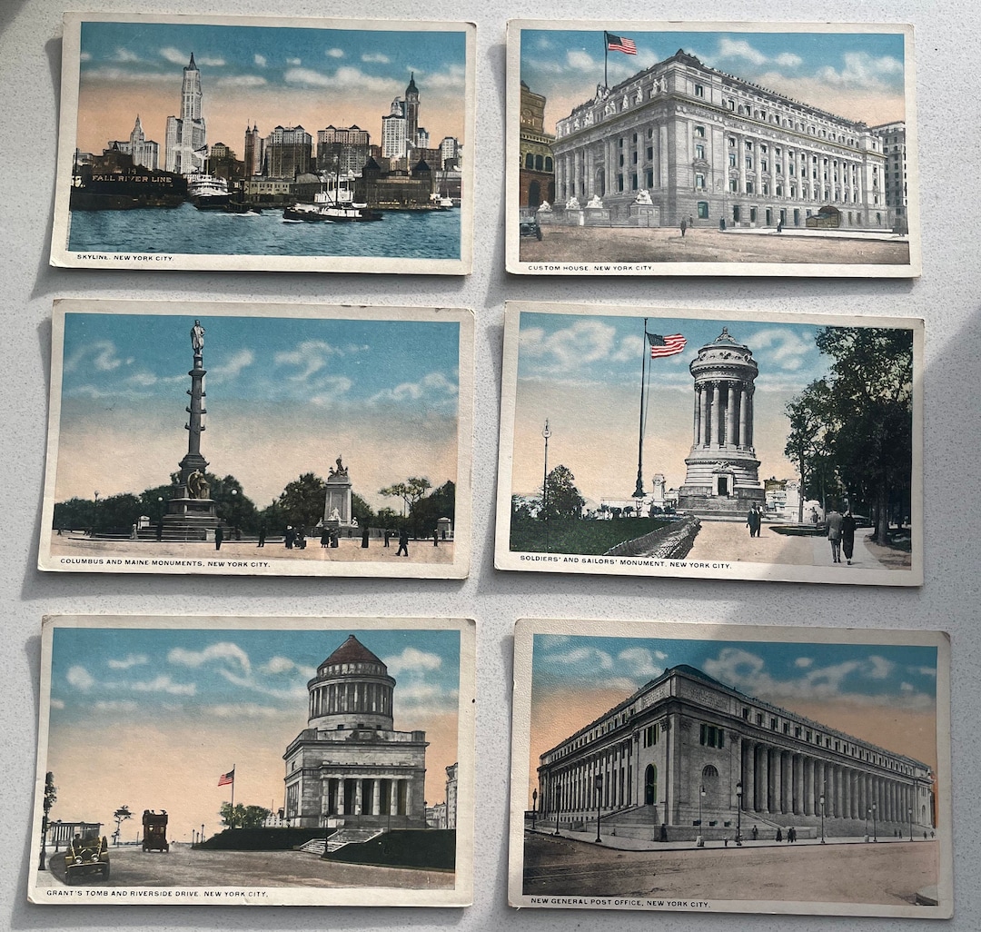 Lot of 6 New York City Postcards Early 1900s (collection 1 of 2) - Etsy
