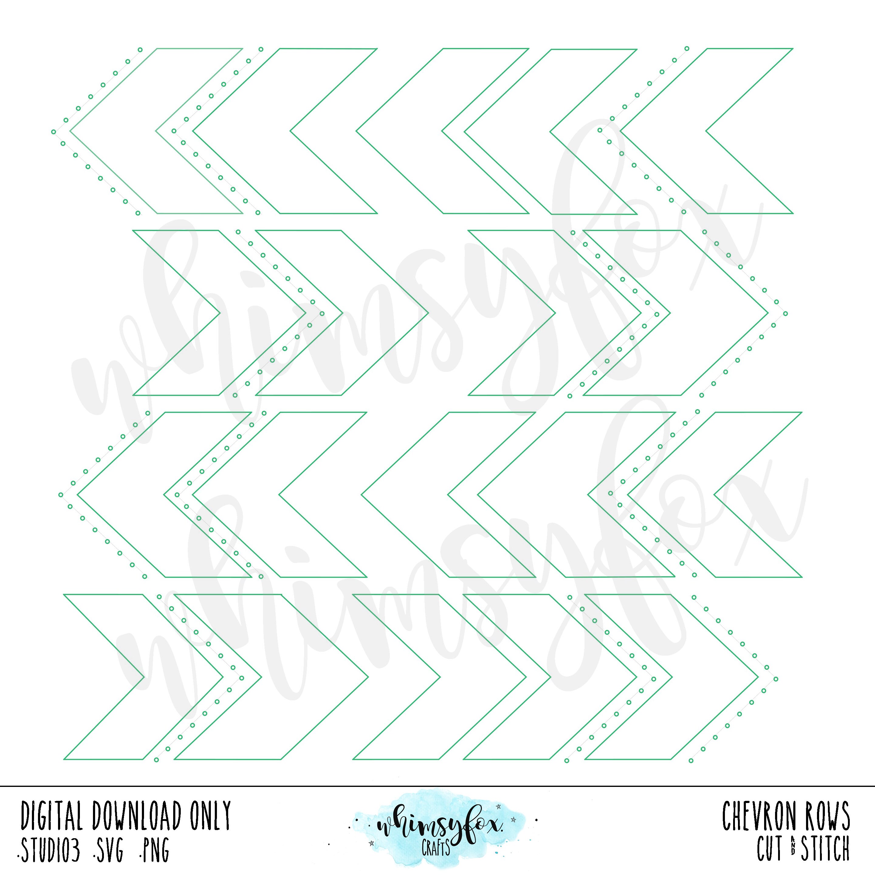 Chevron Rows Background Cut&stitch File: 12x12 .studio3 .svg .png - Etsy