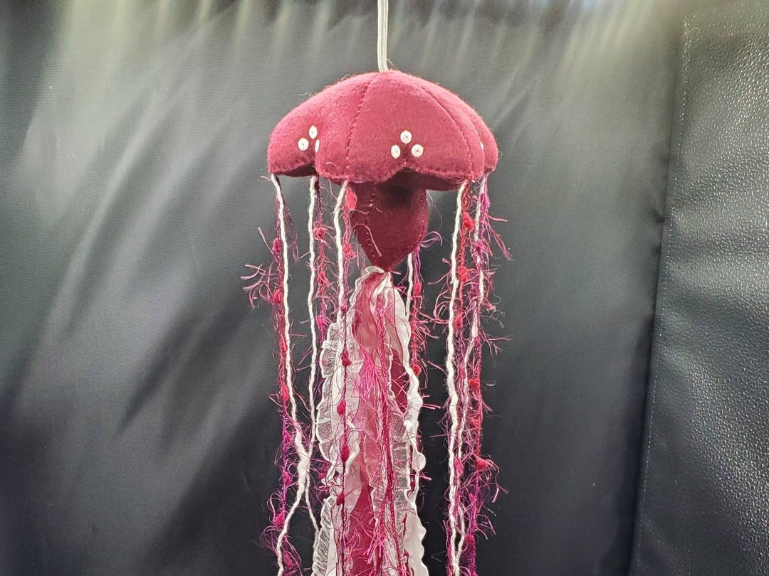 Jellyfish. Handmade, Plush, Unique, Stuffed, Felt, Hand Sewn. - Etsy