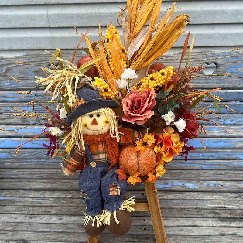 Fall Scarecrow Decor - Etsy