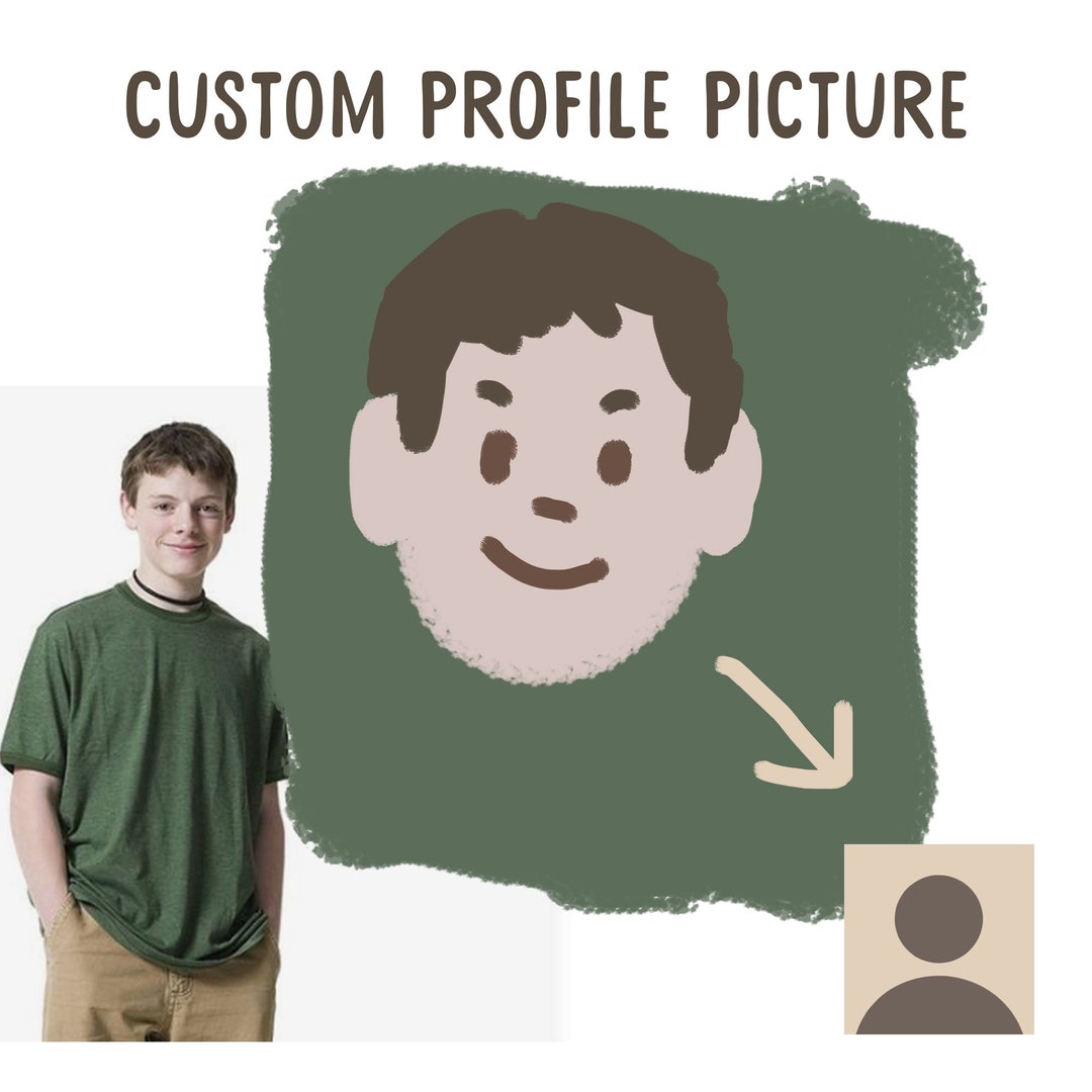 Custom Profile Avatar for Social Media - Etsy
