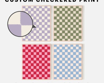 Checkered Print - Etsy