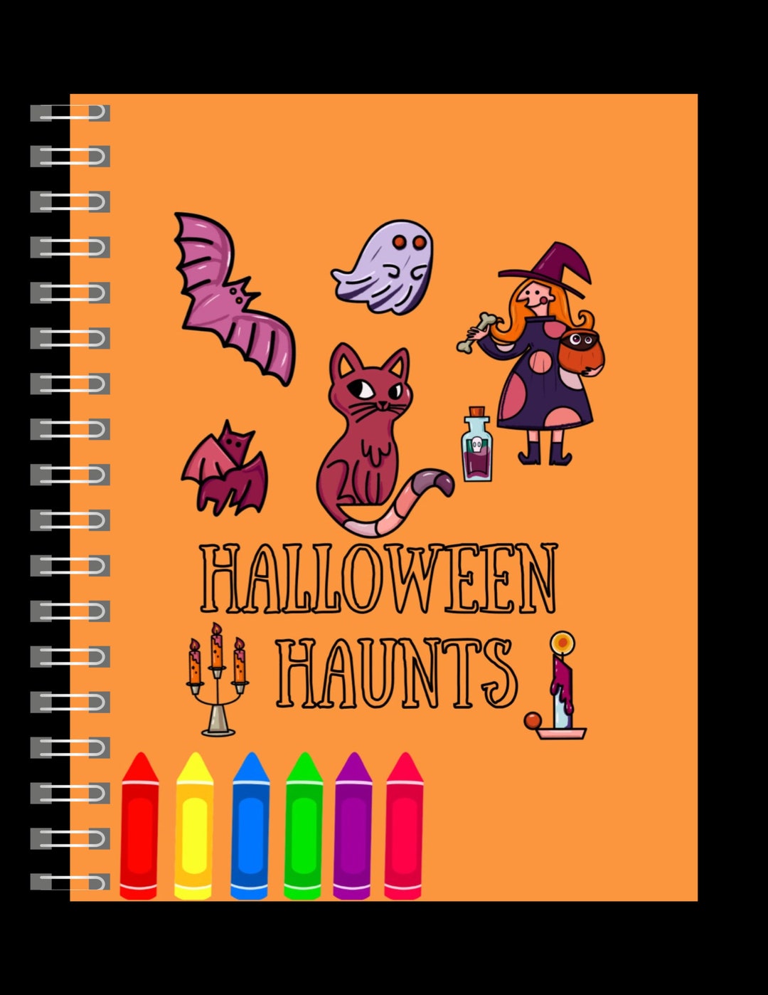 PRINTABLE halloween Haunts Coloring Book 12 Pages - Etsy