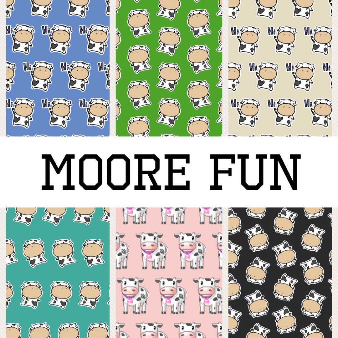 PRINTABLE Moore Fun Digital Paper Pack Scrapbook Paper Set of 6 Sheets ...