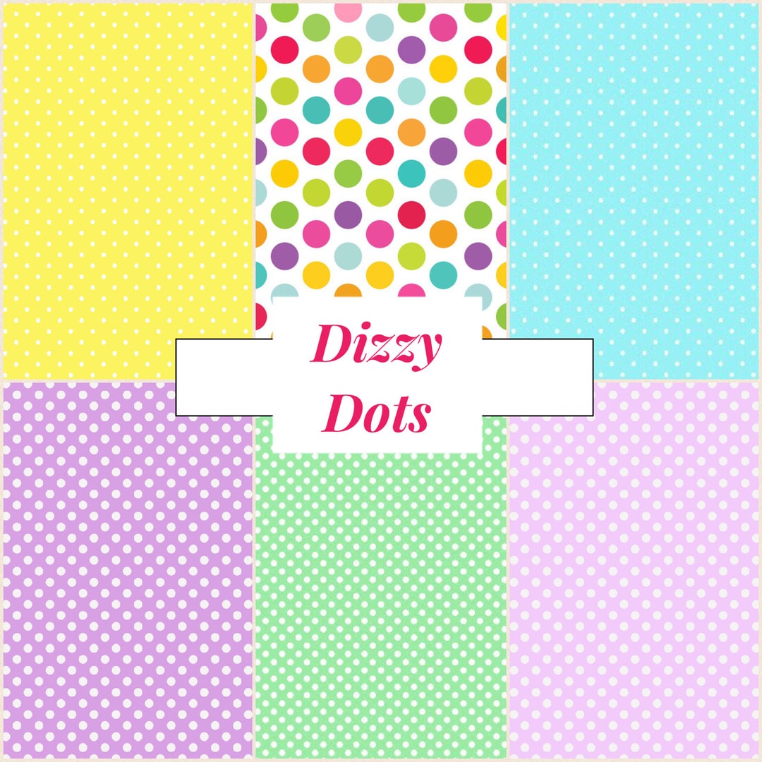 PRINTABLE Dizzy Dots Digital Paper Pack Scrapbook Paper - Etsy