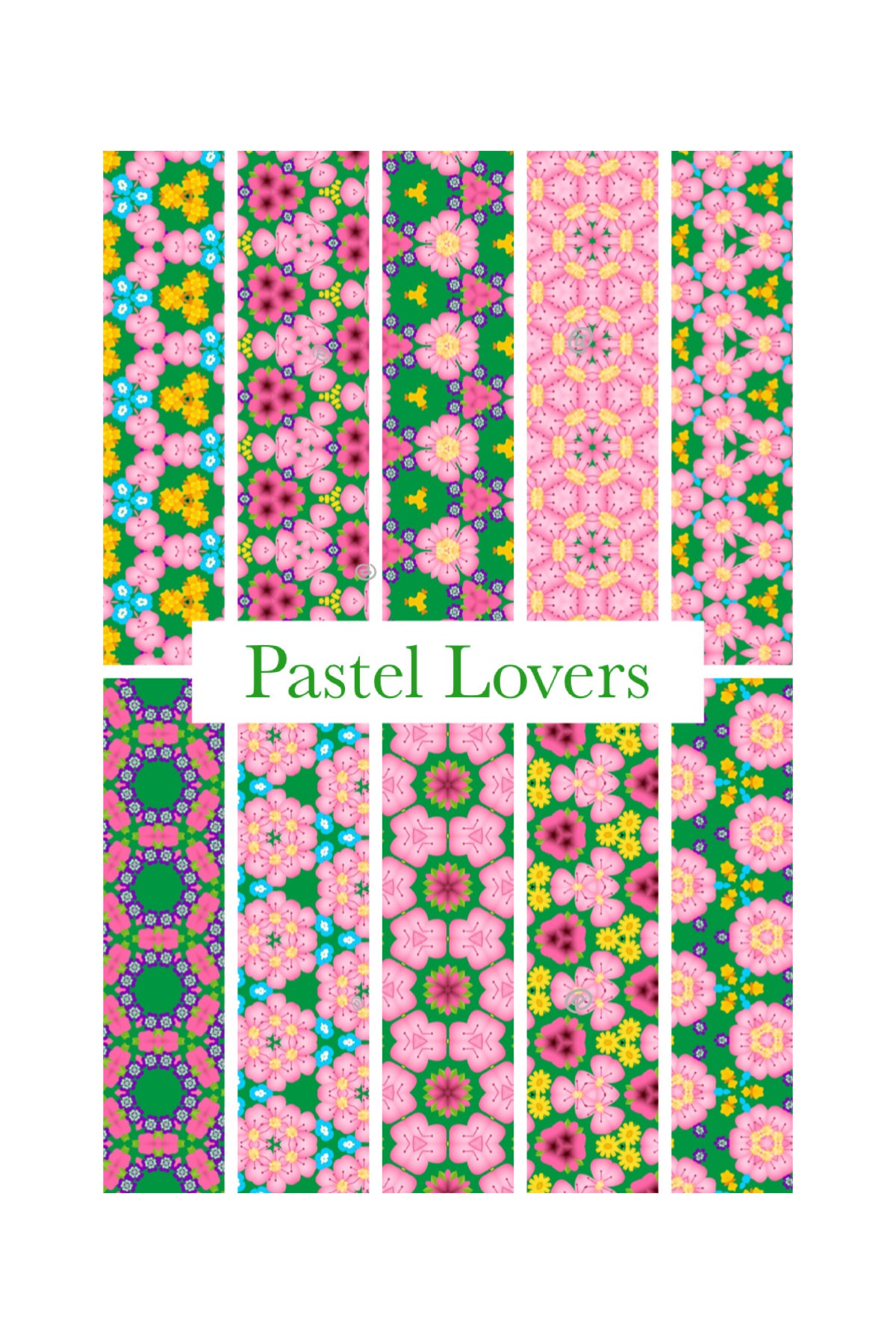 PRINTABLE Pastel Lovers Digital Paper Pack Scrapbook Paper Set of 10 ...