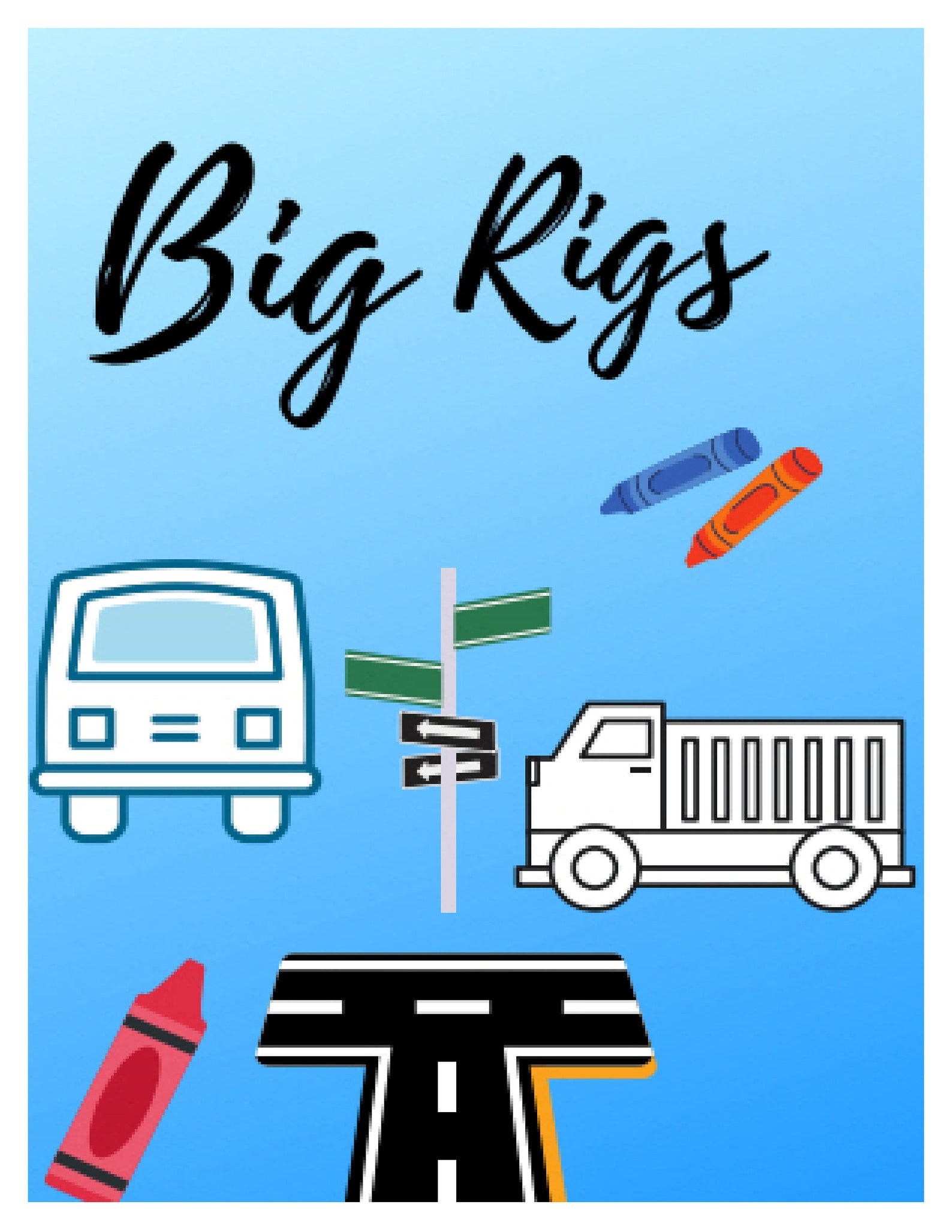 PRINTABLE big Rig Coloring 15 Pages of Coloring | Etsy