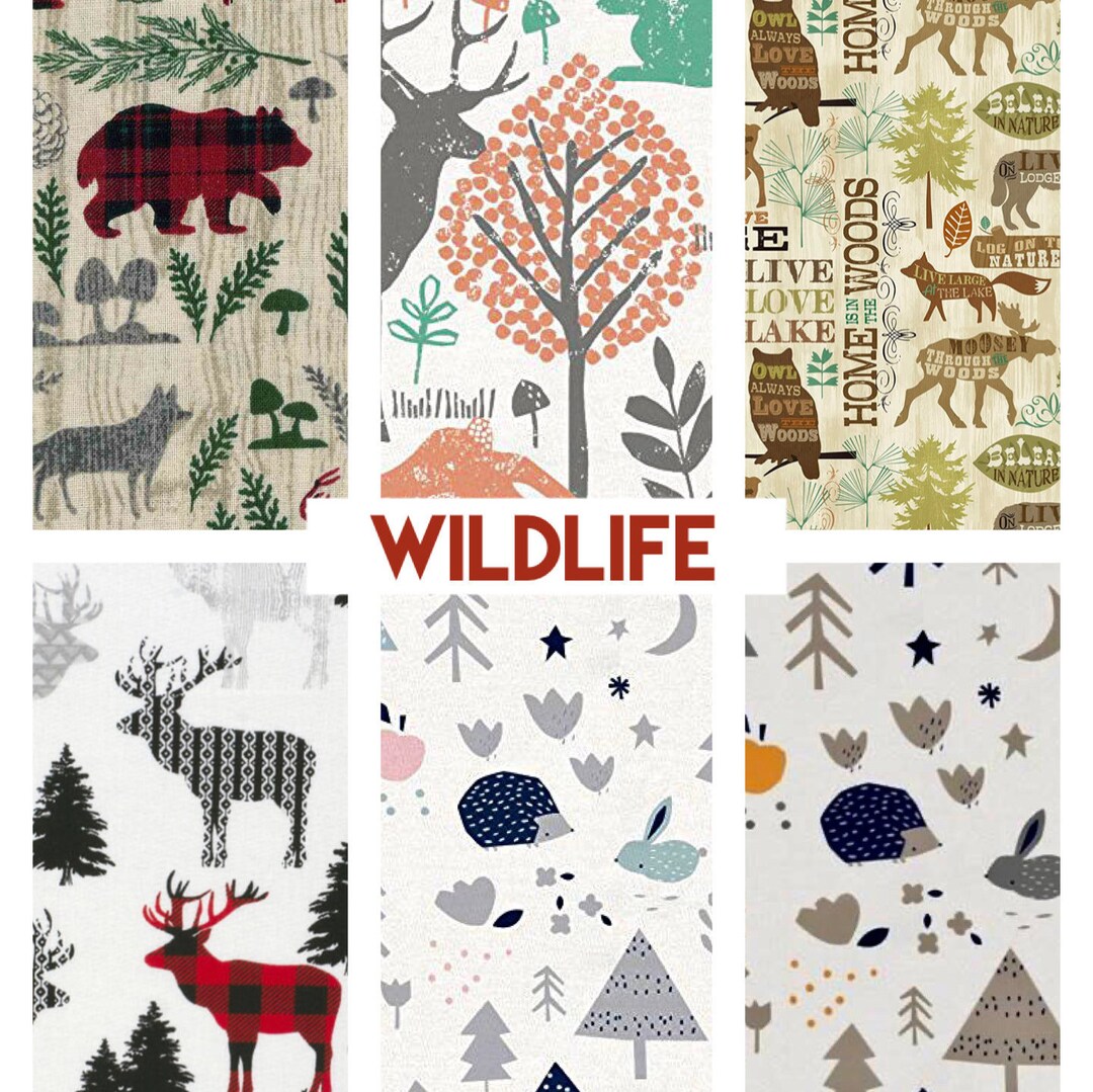 PRINTABLE WILDLIFE Digital Paper Pack Scrapbook Paper Set of 6 Sheets ...