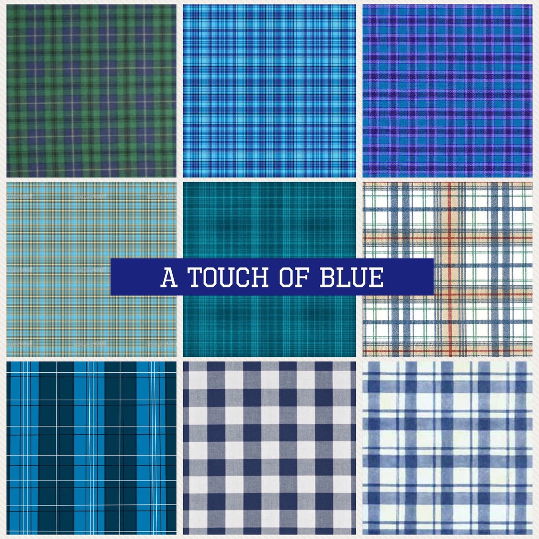 PRINTABLE A Touch of Blue Digital Paper Pack Scrapbook Paper Set of 9 ...