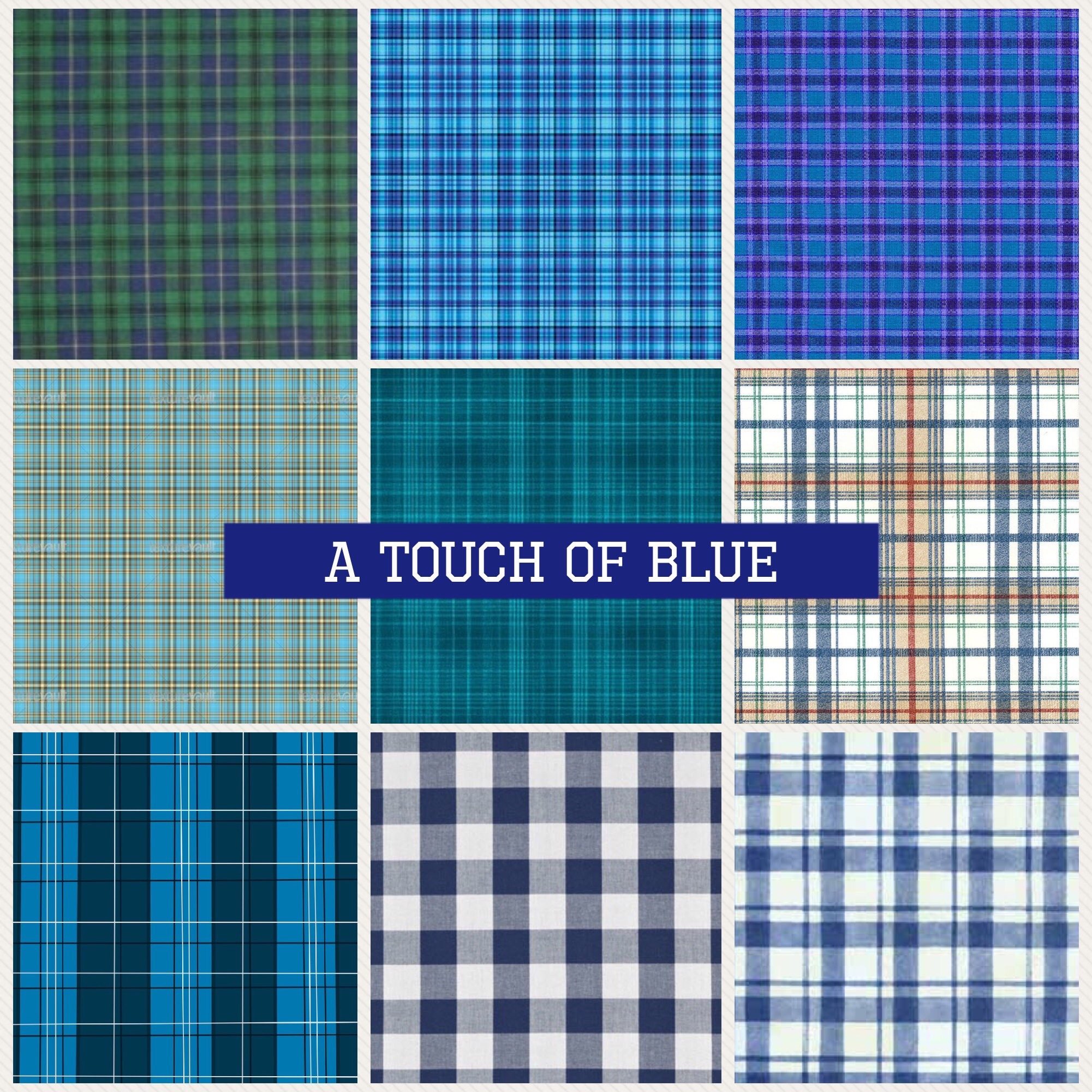 PRINTABLE A Touch of Blue Digital Paper Pack Scrapbook Paper Set of 9 ...