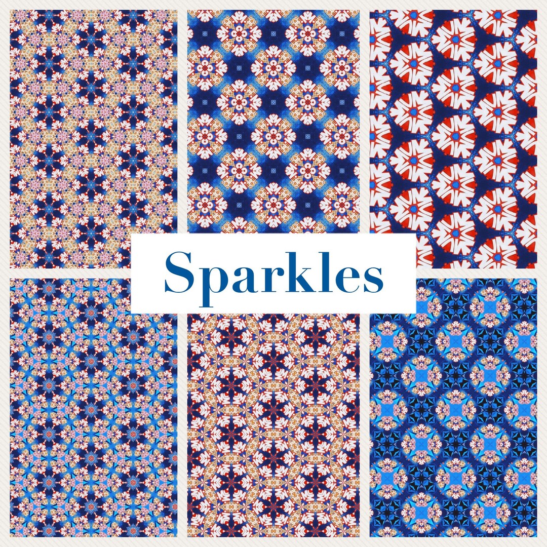 PRINTABLE Sparkles Digital Paper Pack Scrapbook Paper Set of 6 Sheets ...