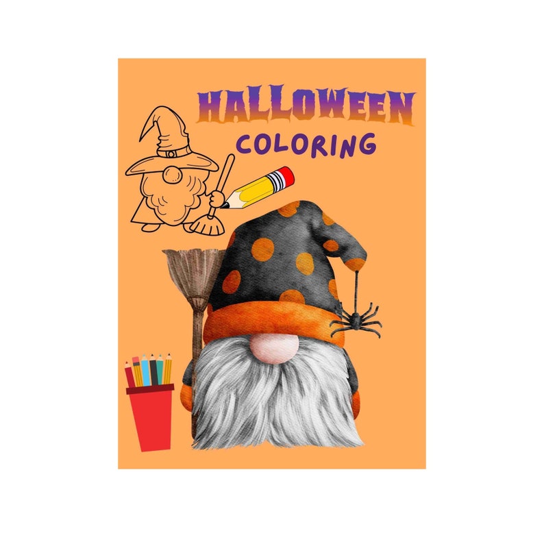 PRINTABLE Gnome and Ghouls (16) Coloring Pages - Etsy