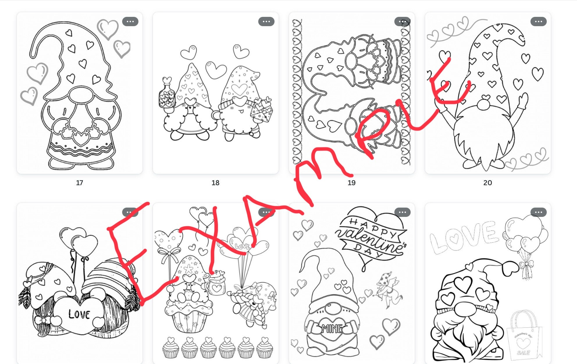 PRINTABLE "gnomes in Love" - 20 Coloring Pages Plus a BONUS Page - Etsy