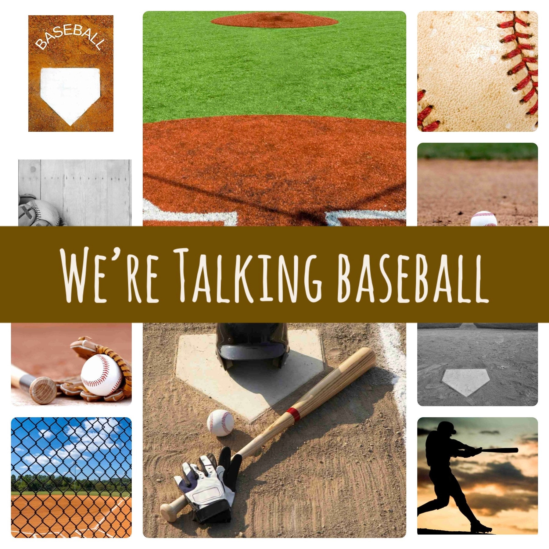 PRINTABLE Baseball Patterns Digital Paper Pack Scrapbook Paper Set of ...